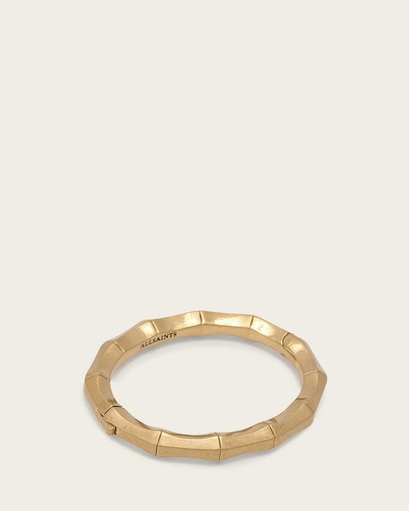 Clara Hinge Bracelet Antique Gold | ALLSAINTS